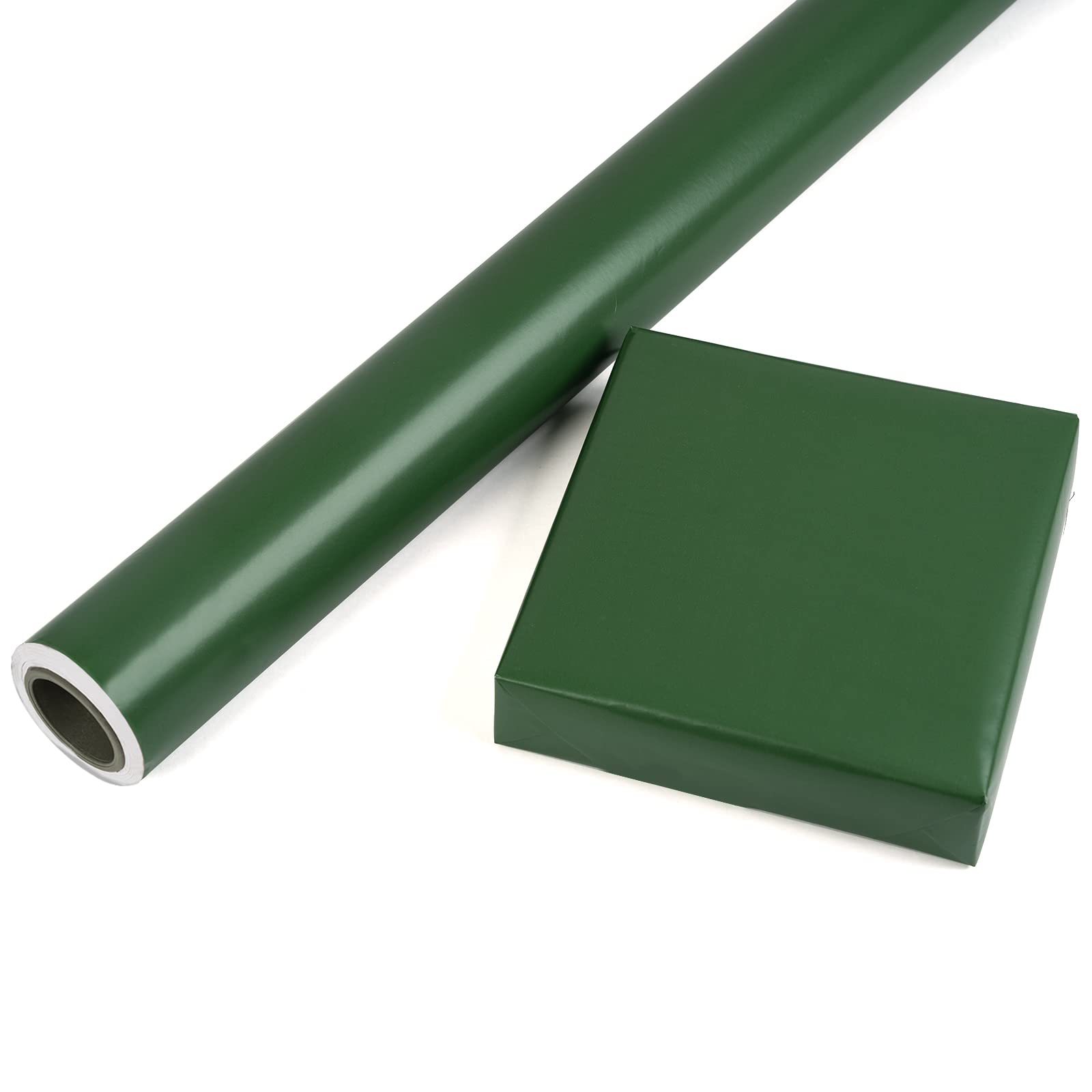 RUSPEPA Green Wrapping Paper Solid Color for Wedding, Birthday, Shower, Congrats, and Holiday - 30 inches x 100feet