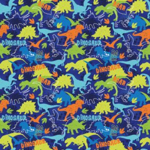 aimtohome wrapping paper roll - dinosaurs jurassic theme gift wrap paper - 30 inch x 32.8feet - 81.5 sq ft (multicolor)