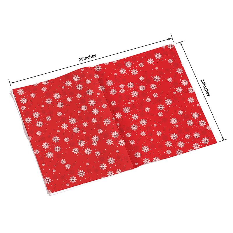 Ulmasinn Christmas Wrapping Paper Holiday Woodland Gift Scene with Christmas Tree, Snowflakes, Plaid, Reindeer, Flat 8 Sheets 20 X 29 Inches Each