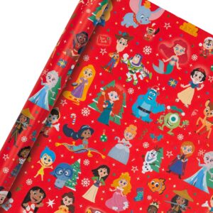 Hallmark 12m Multipack Christmas Wrapping Paper - 3 Rolls in Red Disney 100 Design