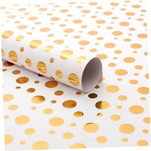 SOLUSTRE Wedding Wrapping Paper Gold Print Wrapping Paper