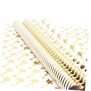 SOLUSTRE Wedding Wrapping Paper Gold Print Wrapping Paper