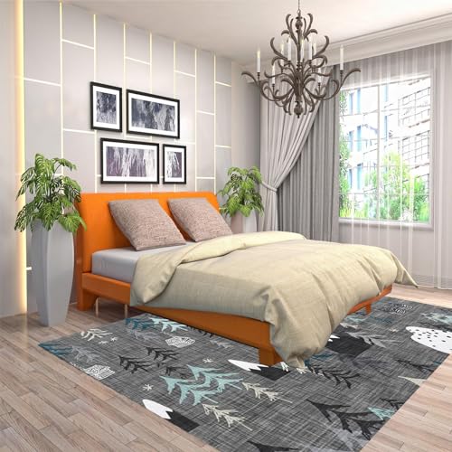 Adern Christmas Bedroom Decor Rug 3x4ft/36x48in/90x120cm Fluffy Rug for Apartment Dorm Room Essentials for Girls - Soft and Plush Rug for College Life