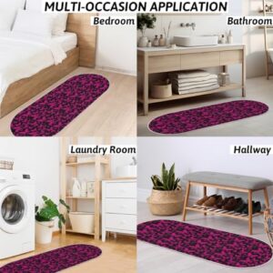 Tavisto Butterfly-Purple Fluffy Oval Shaggy Rugs for Bedroom Aesthetic Plush Floor Mat - Soft and Absorbent - Ideal for Living Room,Home Decor, and Playrooms