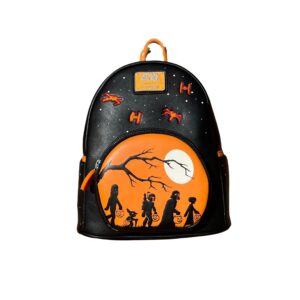 loungefly star wars group trick or treat mini backpack glow in the dark exclusive