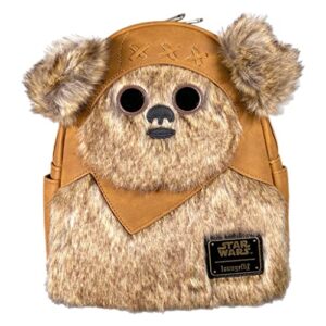 loungefly star wars wicket ewok cosplay womens double strap shoulder bag purse