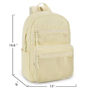 STEAMEDBUN Aesthetic Backpack for Teen Girls, Kawaii Backpack for School, Cute Ita Backpack with Insert(beign)