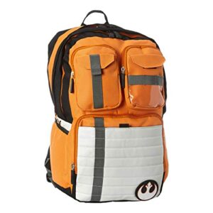 rebel alliance cosplay backpack mens outdoor travel casual bag laptop laptops knapsack (orange)