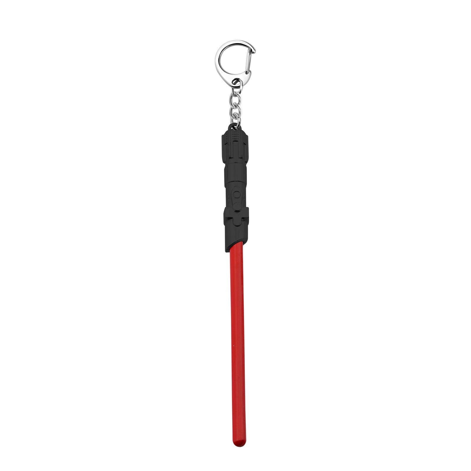 FAADBUK Wars Lover Gift Wars Darth Vader Lightsaber Keychain Wars Cosplay Gifts for Friend Family (Red with Black K-S)