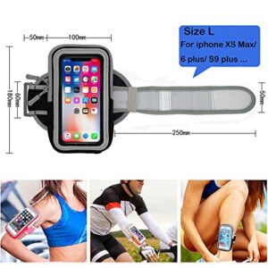 Outdoor Sport Armband for Samsung Galaxy S8 S9 S10 Note 9 10 / Blu Vivo X5 G9 Bold N1 / Motorola G7 Power Phone Band Running Case Waterproof Zip Pouch Bag Holder Pouch Case Wristband Strap