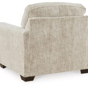 Signature Design by Ashley Lonoke Coastal Upholstered Oversized Chair, Beige