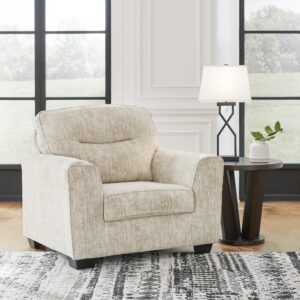 Signature Design by Ashley Lonoke Coastal Upholstered Oversized Chair, Beige