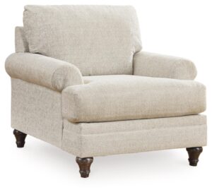 signature design by ashley valerani classic upholstered chair, beige