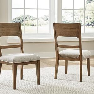 Signature Design by Ashley Cabalynn Traditional Dining Chair Set, 2 Count, Brown & Tan