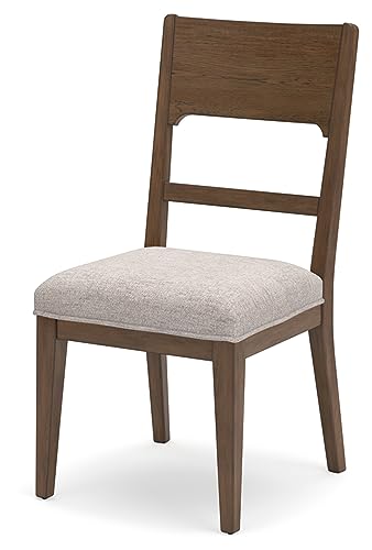 Signature Design by Ashley Cabalynn Traditional Dining Chair Set, 2 Count, Brown & Tan