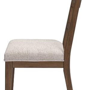 Signature Design by Ashley Cabalynn Traditional Dining Chair Set, 2 Count, Brown & Tan