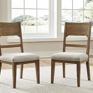 Signature Design by Ashley Cabalynn Traditional Dining Chair Set, 2 Count, Brown & Tan