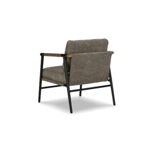 Signature Design by Ashley Amblers Modern Accent Chair with Metal Base, Brown & Black