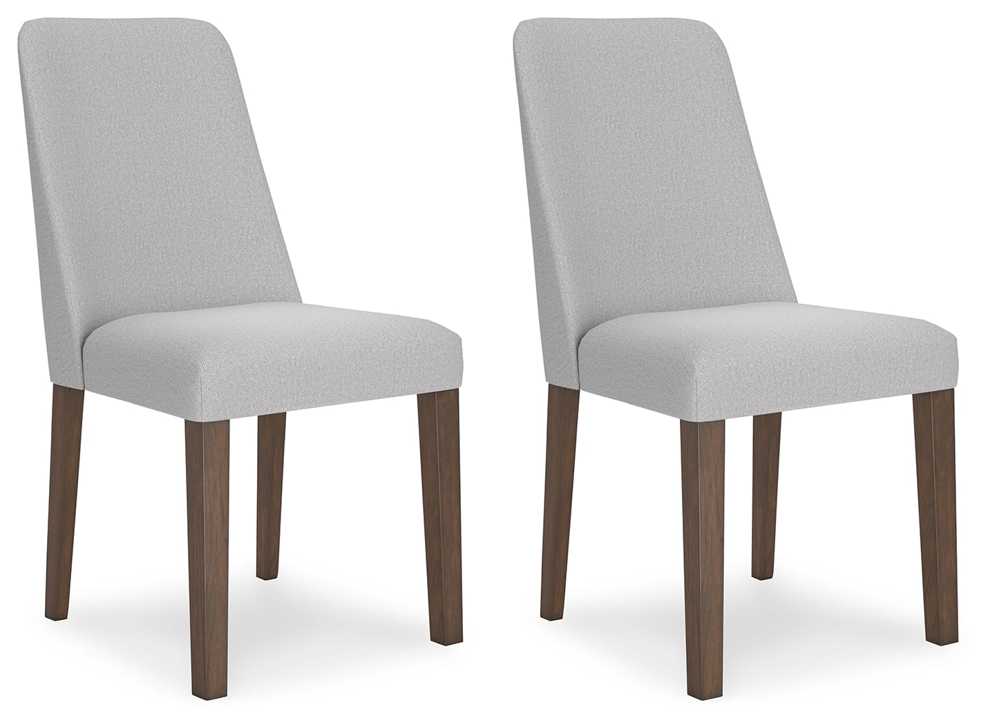 Signature Design by Ashley Lyncott Contemporary Dining Room Upholstered Side Chair with Foam Cushion, Set of 2, Cream & Brown