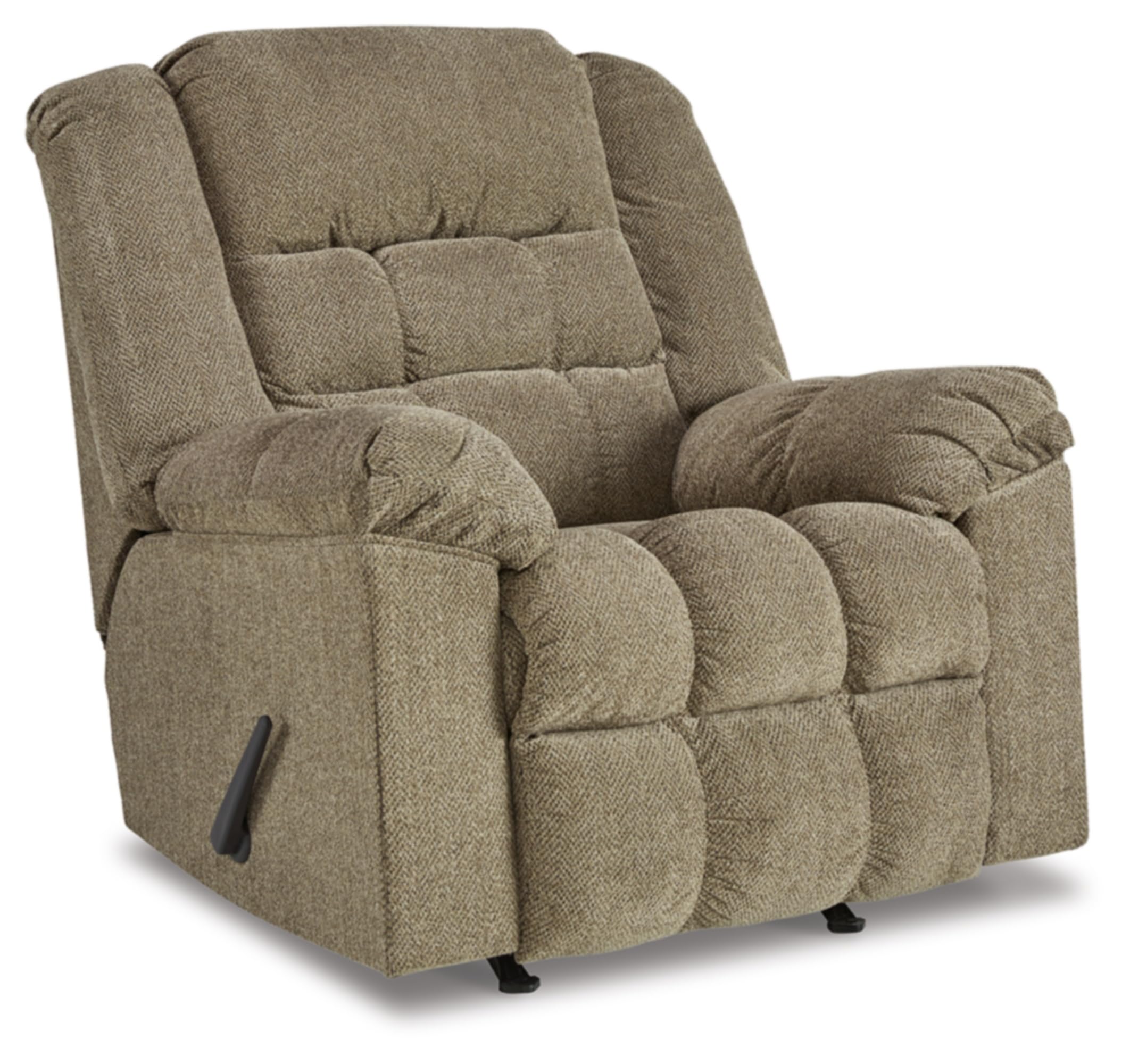 Signature Design by Ashley Kegler Contemporary Tufted Manual Rocker Recliner, Light Brown