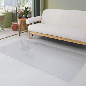 zwysl office chair mat for carpets,smooth transparent thick and sturdy highly premium quality floor mats for low, standard and no pile carpeted floors,2mm thick (color : clear, size : 90180cm)