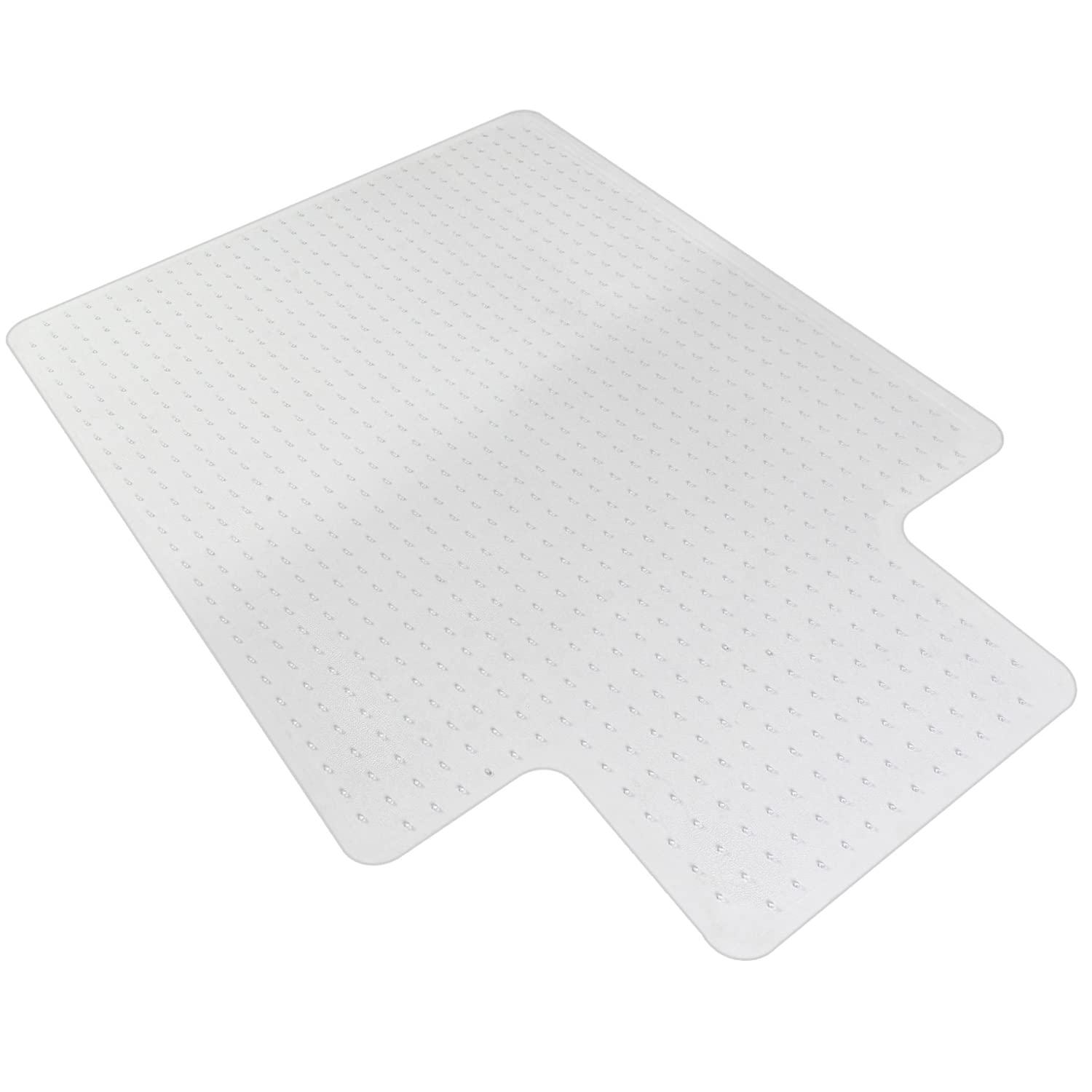 Heavy Duty Office Chair Mat with Lip for Carpet - 48 x 36 Inches Clear Desk Chair Mat - Anti-Slip Durable Carpet Protector for Desk Chair