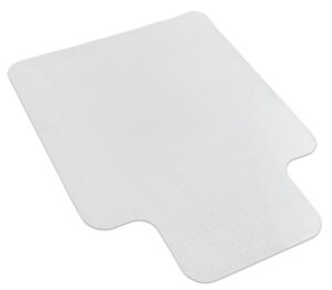 mount-it! clear chair mat for carpet, non-slip studded office chair floor protector, heavy-duty non-toxic pvc material, use in home or office, 47" x 35.5" (mi-7817a)