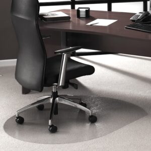 ultimat polycarbonate contoured chair mat for carpets up to 1/2" - 39 x 49"