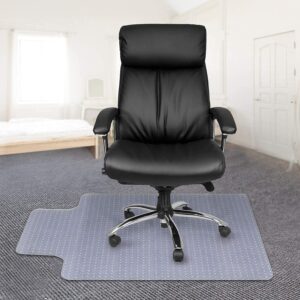 FZYUAN Office Chair Mat for Carpets, Transparent 2mm Thick and Sturdy Highly Premium Quality Floor Mats with Studs, Home Office Chair Mat for Low, Standard and Medium Pile Carpeted Floors,29.5"×47.2"