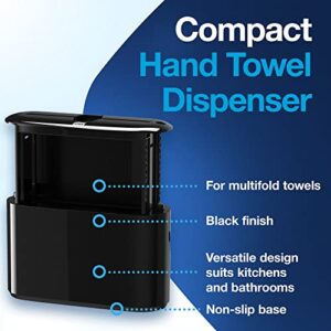 Tork Xpress Paper Towel Dispenser, Black, Compact for Home Use, Fits H2 Towels