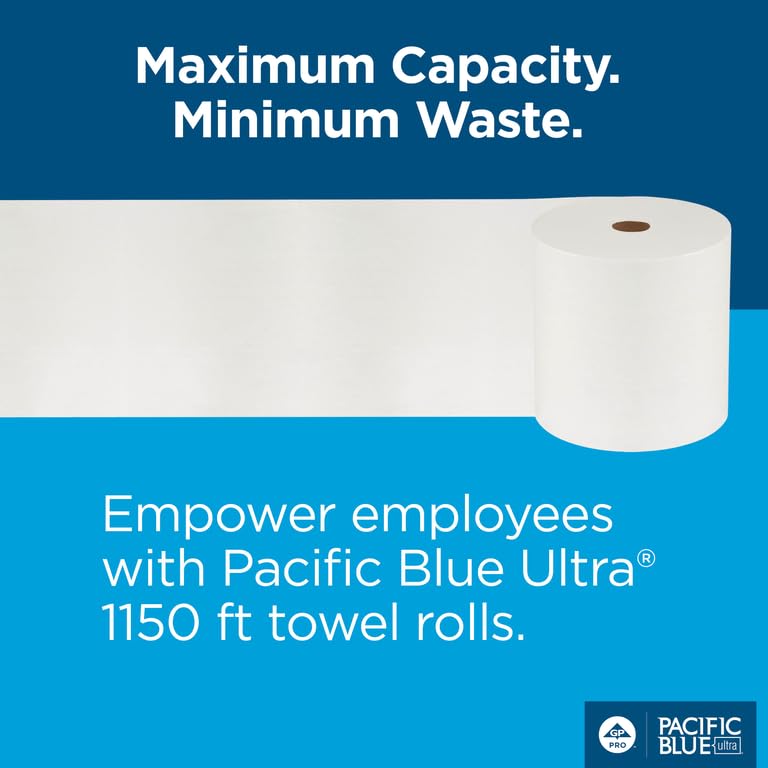 Pacific Blue Ultra 8" High-Capacity Automated Touchless Paper Towel Dispenser by GP PRO (Georgia-Pacific); Black; 59590; 12.9" W x 9" D x 16" H; 1 Dispenser