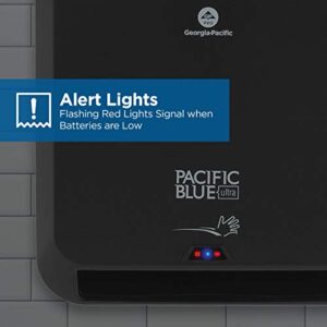 Pacific Blue Ultra 8" High-Capacity Automated Touchless Paper Towel Dispenser by GP PRO (Georgia-Pacific); Black; 59590; 12.9" W x 9" D x 16" H; 1 Dispenser