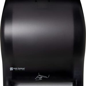 San Jamar Classic Smart Essence Plastic Paper Towel Dispenser, Towel Dispenser for Bathroom, 10 X 14.5 X 12.5 Inches, Black Pearl