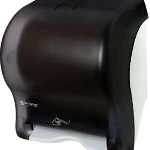 San Jamar Classic Smart Essence Plastic Paper Towel Dispenser, Towel Dispenser for Bathroom, 10 X 14.5 X 12.5 Inches, Black Pearl