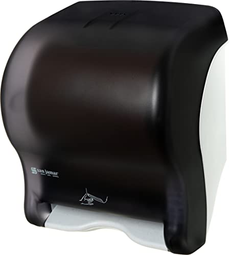 San Jamar Classic Smart Essence Plastic Paper Towel Dispenser, Towel Dispenser for Bathroom, 10 X 14.5 X 12.5 Inches, Black Pearl