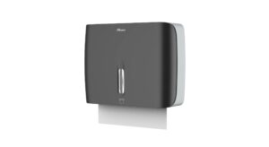 plussen paper towel dispenser wall mount commercial with key lock compact multifold paper towels dispenser wall mount folded hand towel dispenser holder for bathroom office kitchen (black)