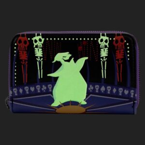 Loungefly Nightmare Before Christmas Oogie Boogie Glow Zip Around Wallet