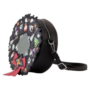 Loungefly Disney Nightmare Before Christmas Wreath String Lights Glow Crossbody Bag