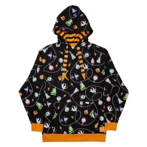 loungefly disney nightmare before christmas ornaments unisex hoodie large