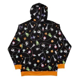 Loungefly DISNEY NIGHTMARE BEFORE CHRISTMAS ORNAMENTS UNISEX HOODIE LARGE