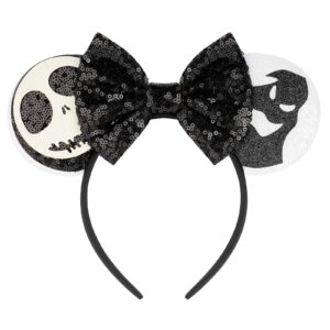 fanyity mouse ears, sequin mouse ears headband for boys girls women halloween&disney trip (hyl)