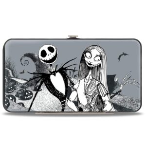 buckle-down women's hinge wallet-nightmare before christmas, 7" x 4"