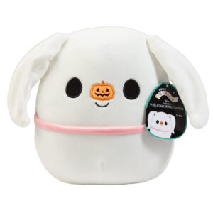 squishmallows 8" zero - officially licensed kellytoy halloween plush - collectible soft & squishy dog stuffed animal toy - nightmare before for kids, girls & boys - 8 inch