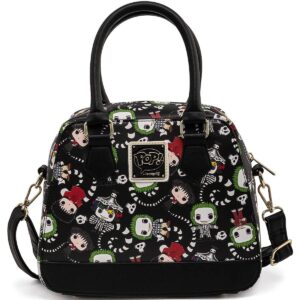 loungefly 196569 beetlejuice aop shoulder bag, multicoloured, 671803380455