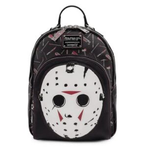 loungefly friday the 13th jason mask womens double strap shoulder bag purse