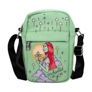 buckle down disney bag, cross body, the nightmare before christmas sally enchanted by you pose, mint, vegan leather