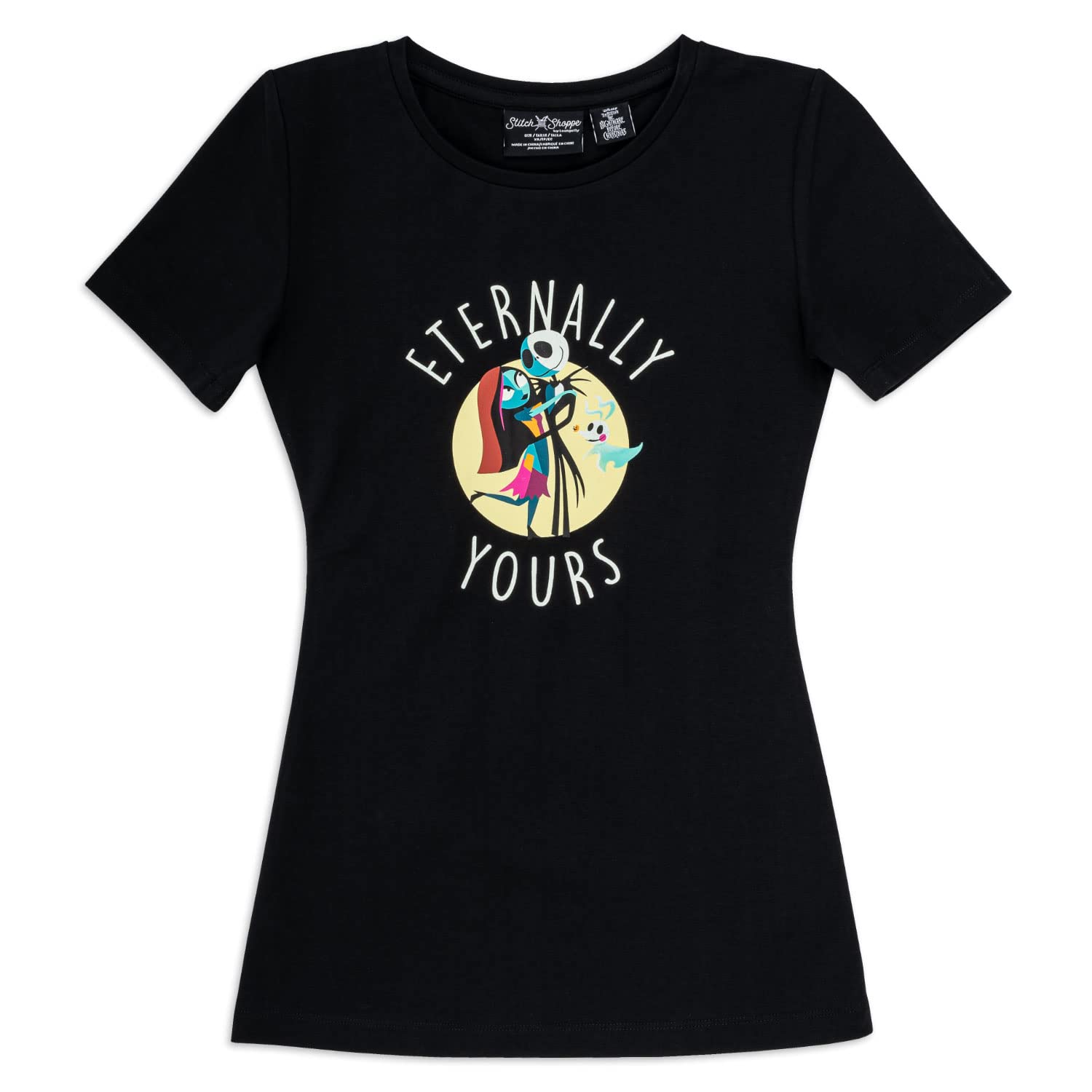 Loungefly Stitch Shoppe Disney Nightmare Before Christmas: Eternally Yours Ariana Top, Size Medium