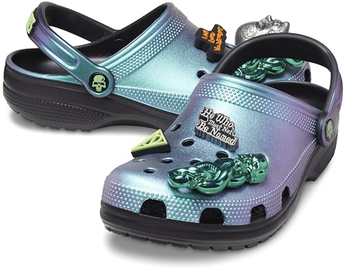 Crocs Unisex-Adult Classic Harry Potter Clogs, Black, 8 Women/6 Men