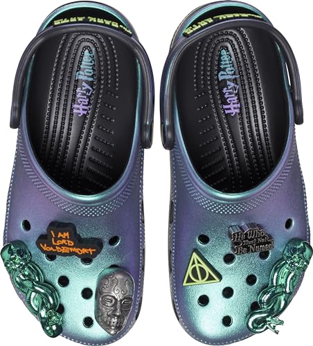 Crocs Unisex-Adult Classic Harry Potter Clogs, Black, 8 Women/6 Men