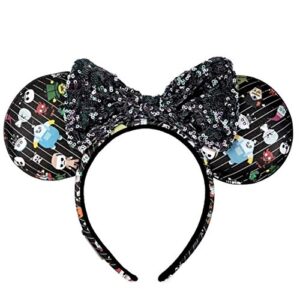 loungefly disney nightmare before christmas minnie ears faux leather headband